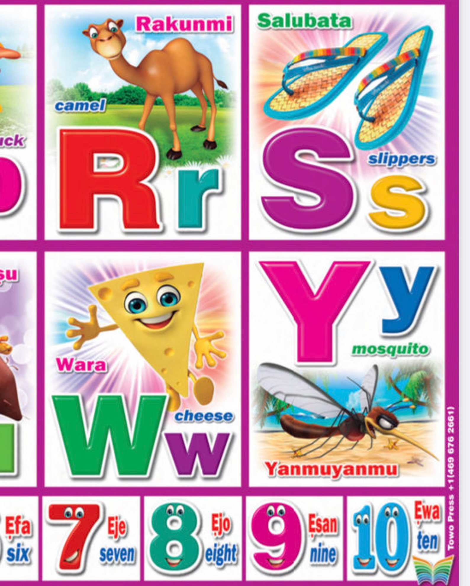 ABD Yoruba Alphabet With Numbers for Preschoolers and New Language ...