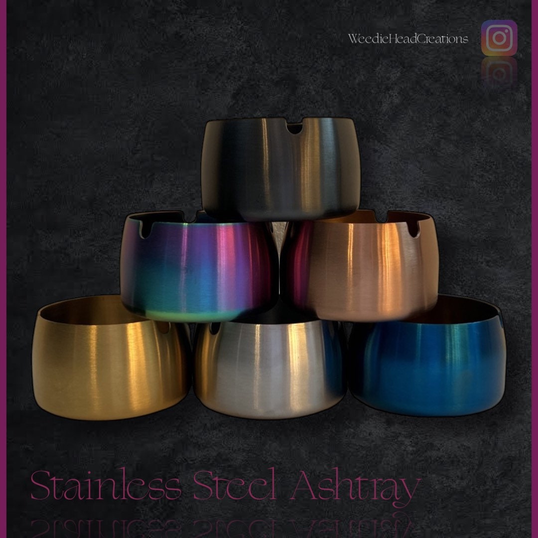 Stainless Steel Ashtray Metal Ashtray Steel Ashtray - Etsy