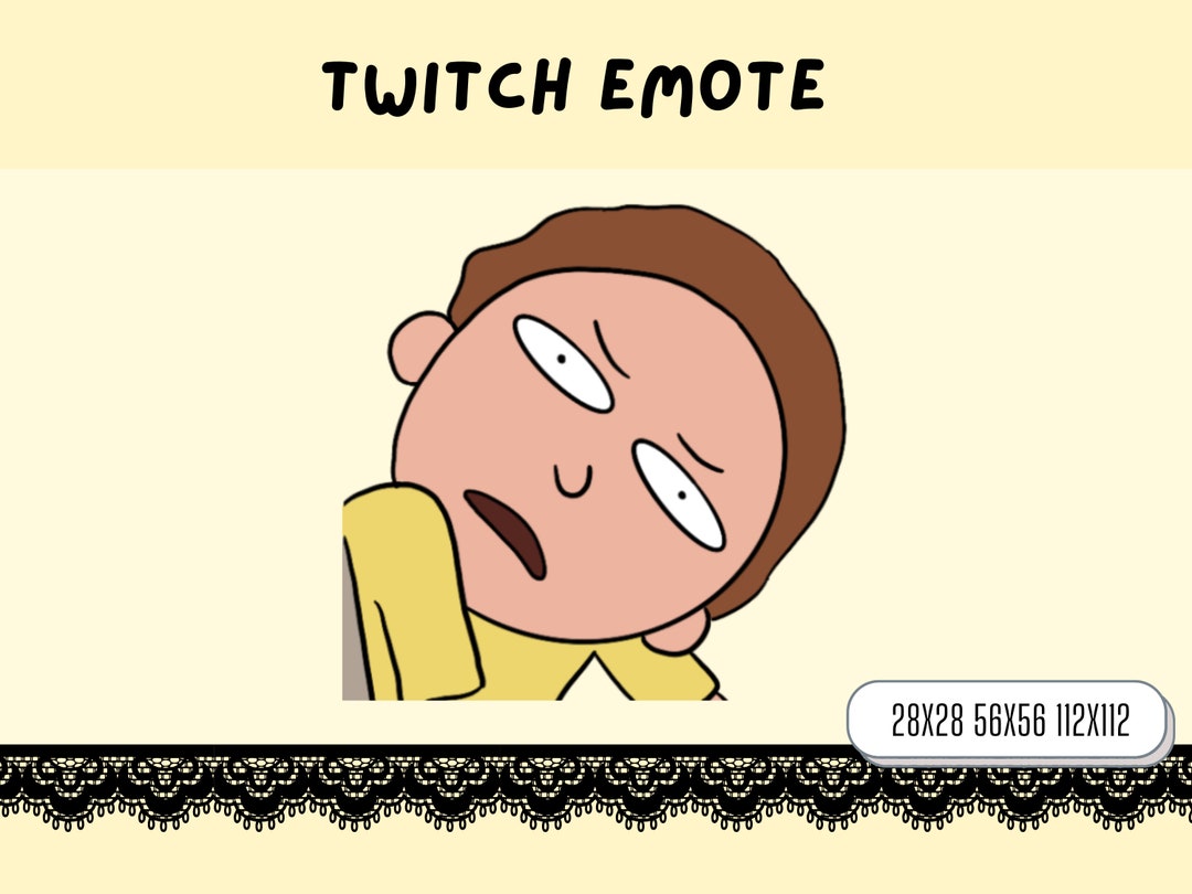 Morty Sus Emote Sus Emote Twitch Emote Discord Emote - Etsy