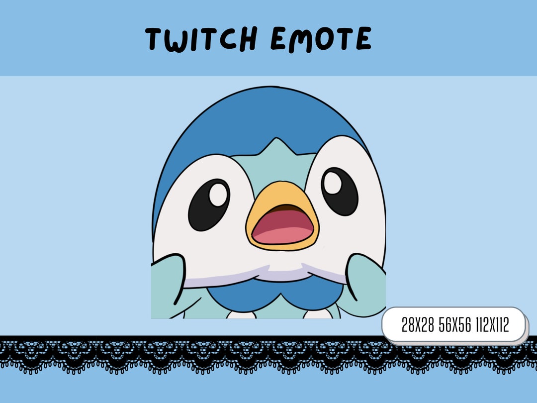 Piplup Emote Twitch Emote Discord Emote Emote Design - Etsy Ireland