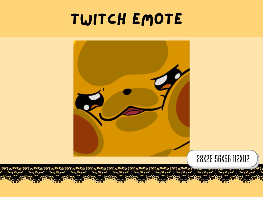 Pikachu Squish Emote Discord Emote Twitch Emote - Etsy