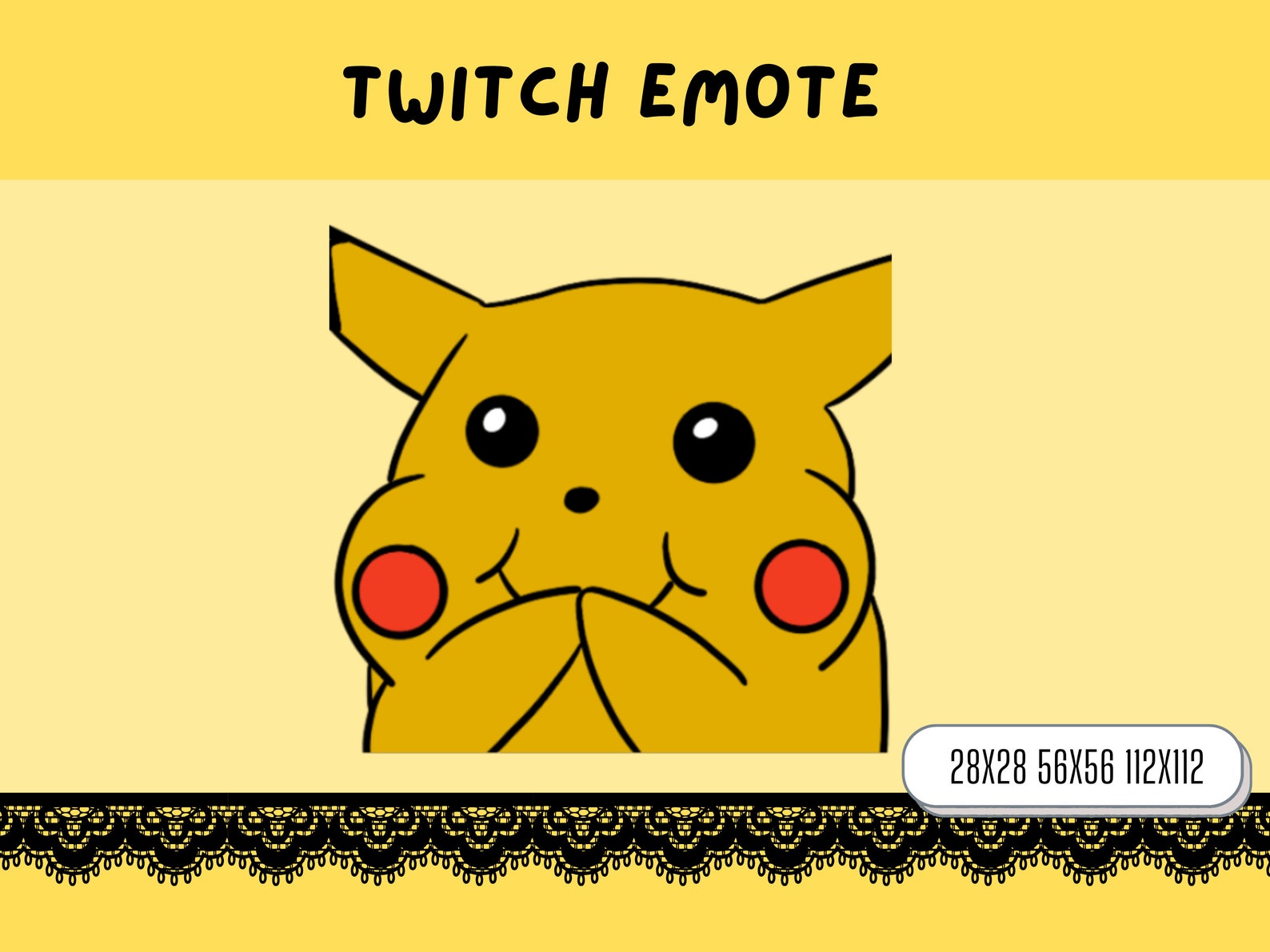 Pikachu Giggle Emote Twitch Emote Discord Emote Giggle - Etsy Australia