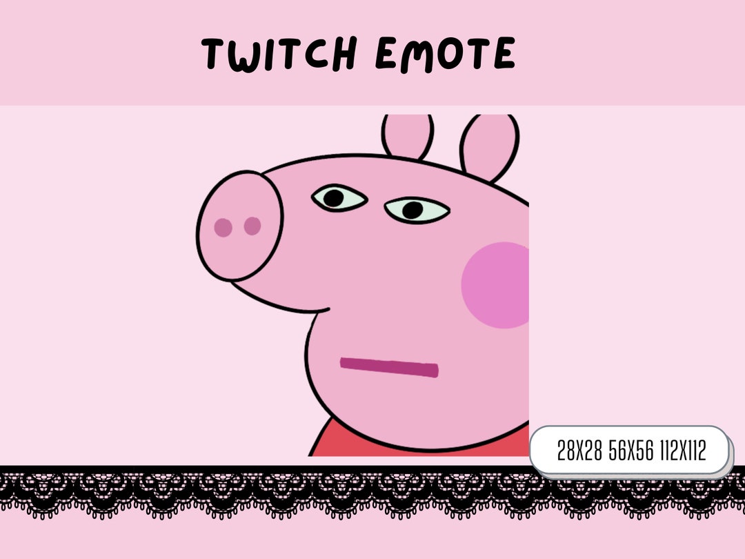 Peppa Stare Emote Sus Emote Stare Emote Twitch Emote - Etsy Denmark