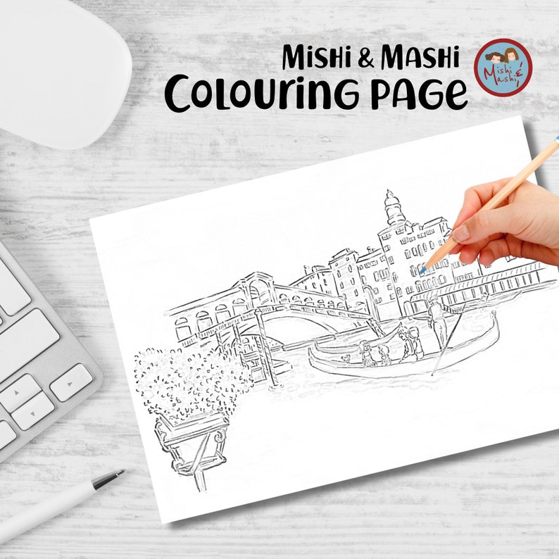 ITALY Colouring Page From Mishi & Mashi Book Series - Mishi and Mashi ...