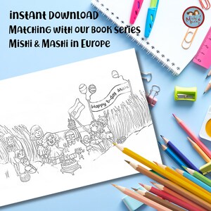 SPAIN Colouring Page From Mishi & Mashi Book Series - Mishi and Mashi ...
