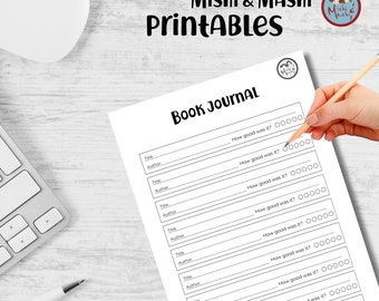 Book Tracker Planner Page - Instant Download - Printable Book Tracking ...