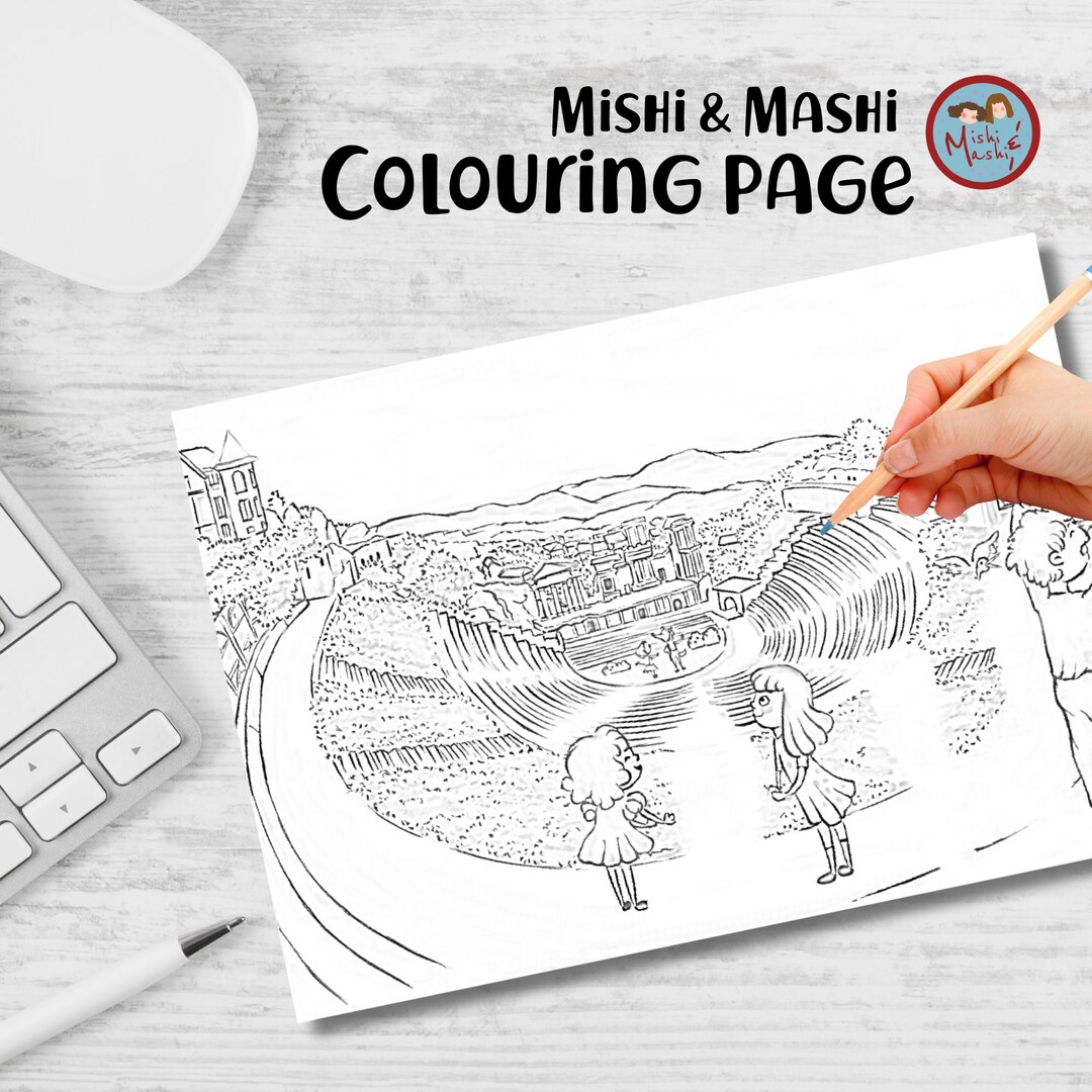 BULGARIA Colouring Page From Mishi & Mashi Book Series - Mishi and ...