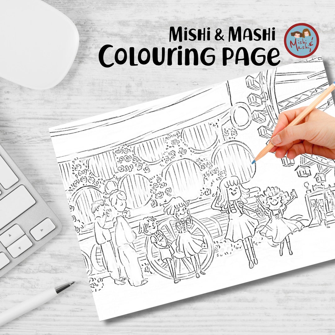 GERMANY Colouring Page From Mishi & Mashi Book Series - Mishi and Mashi ...