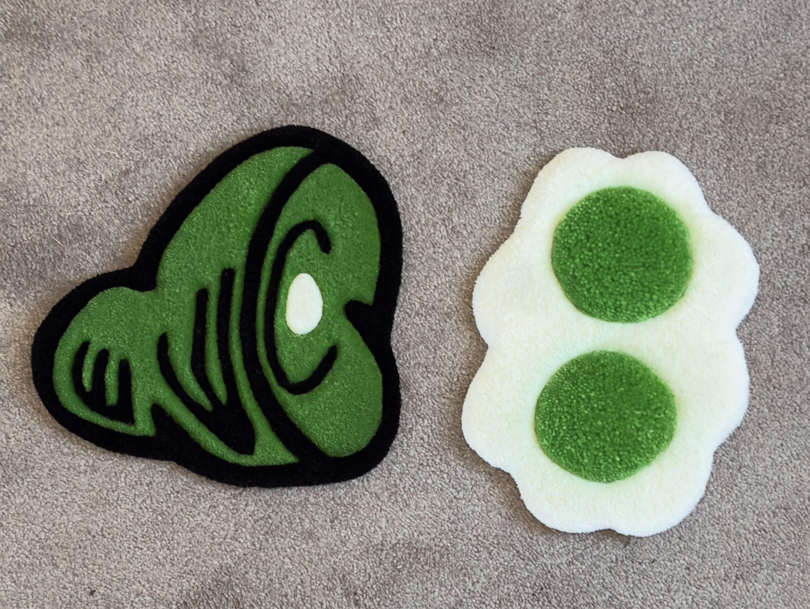 3D Green Eggs and Ham Fluffy Tufted Rug Bundle Dr Seuss Rugs - Etsy