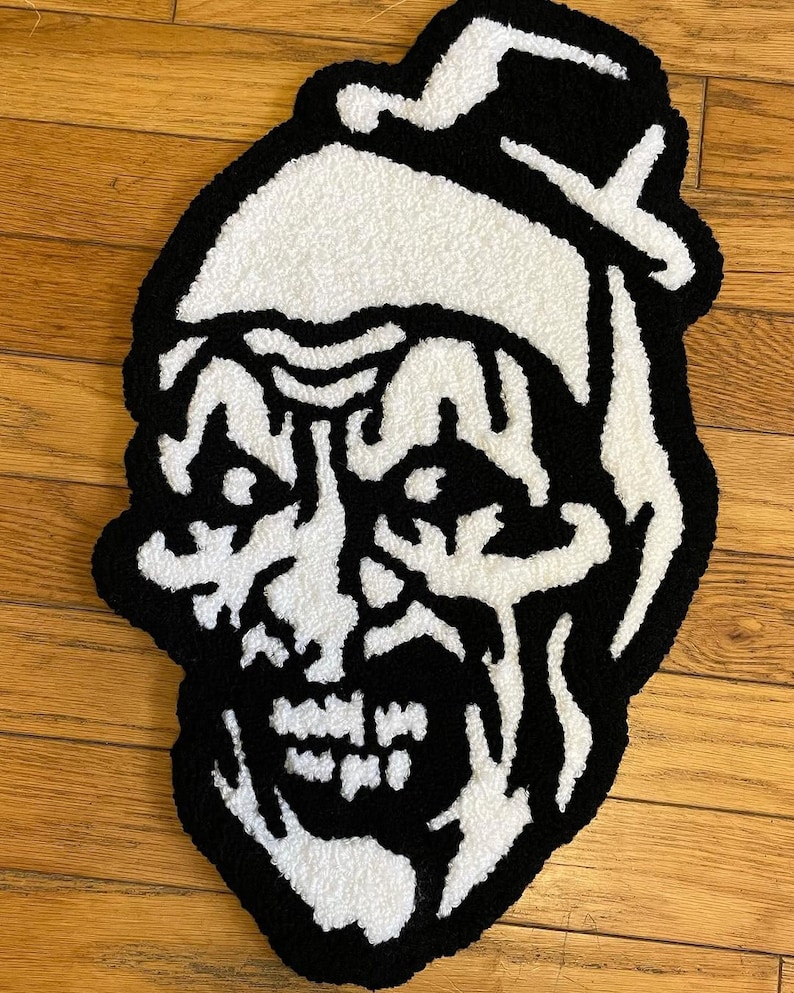 Art the Clown Punch Needle Tufted Rug, Terrifier Horror Rug - Etsy