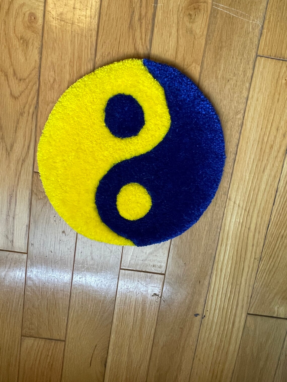 Yin and Yang Tufted Rug, Yin Yang Circle Accent Rug, Yin Yang Wall ...