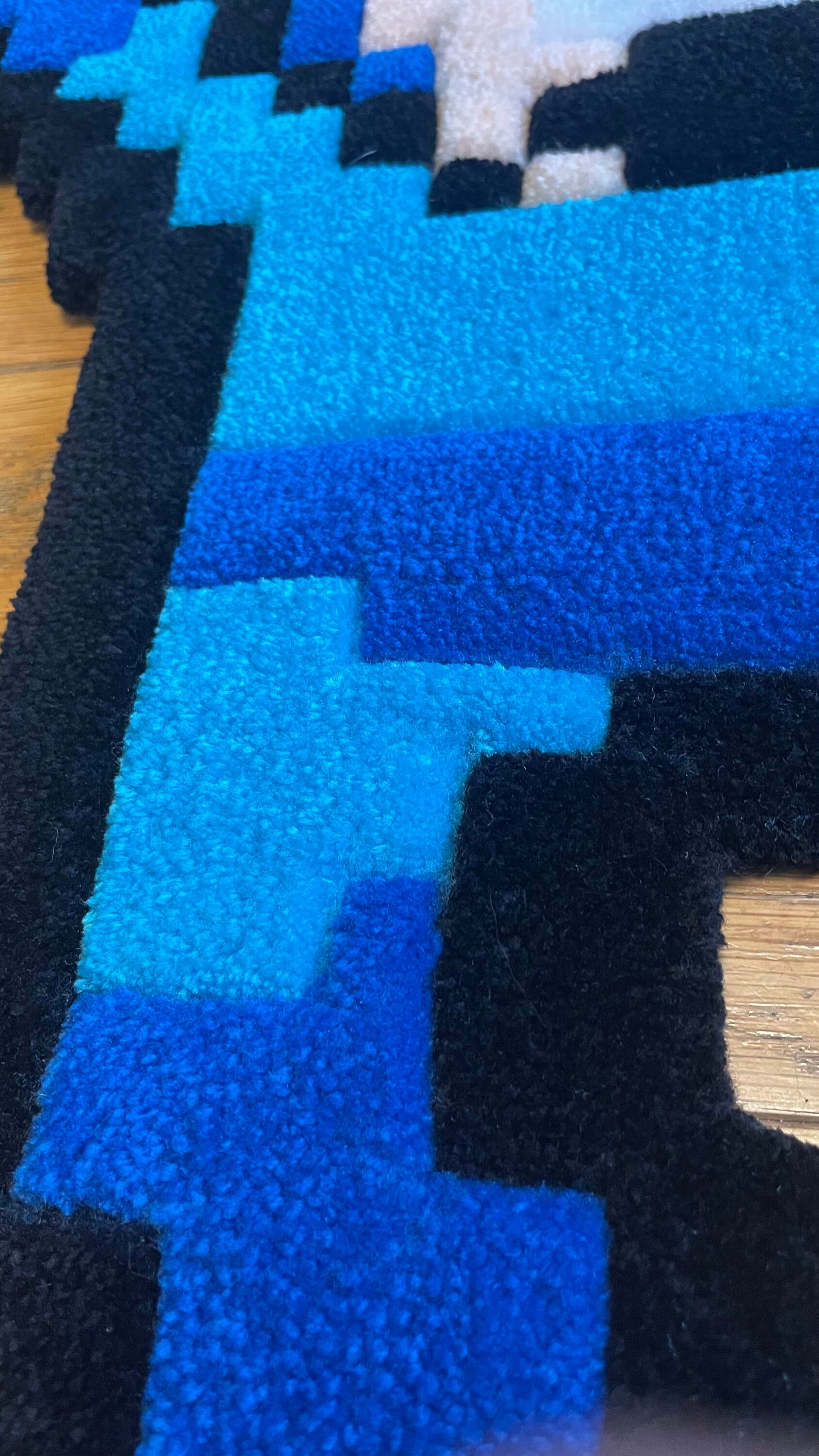 Mega Man Pixel Art Tufted Rug - Etsy