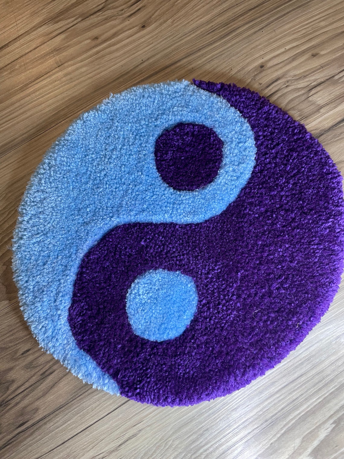 Yin and Yang Tufted Rug, Yin Yang Circle Accent Rug, Yin Yang Wall ...