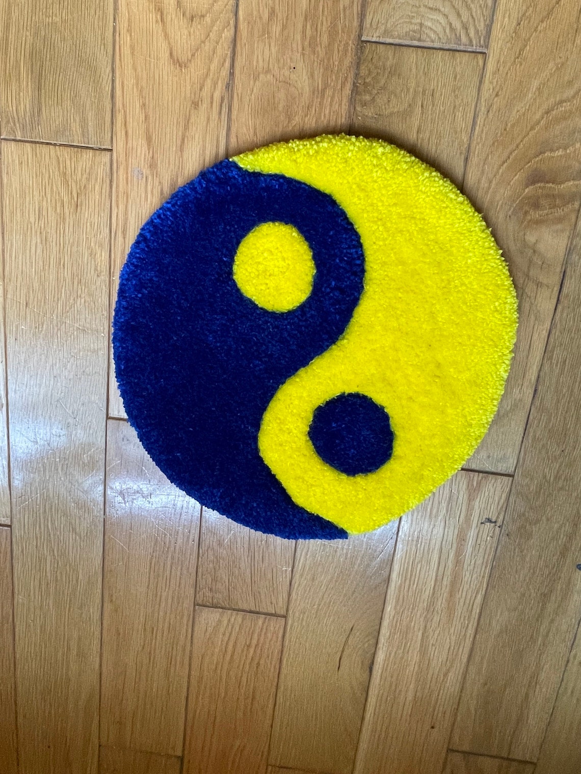 Yin and Yang Tufted Rug, Yin Yang Circle Accent Rug, Yin Yang Wall ...