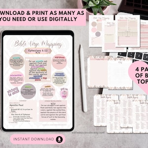 Bible Study Prayer Journal Printable Templates, Women's Digital Bible ...