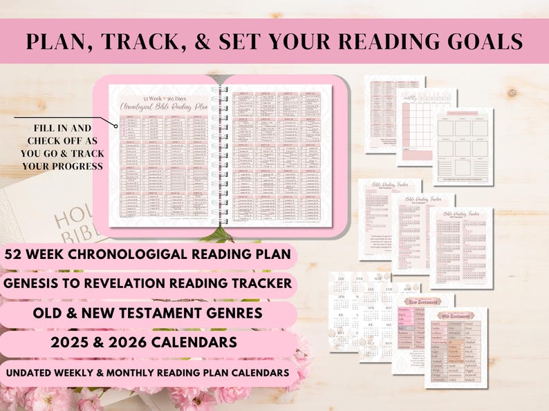 Printable Bible Study Journal, Prayer Prompts, Pink Faith Guide ...