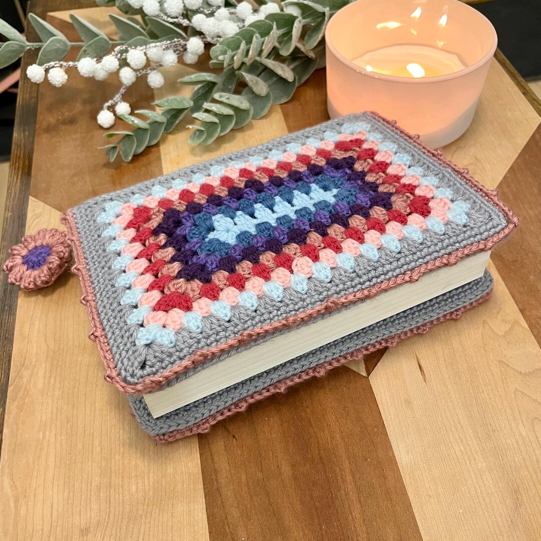 Crochet Classis Multicolor Granny Rectangle Bible Cover With Daisy ...