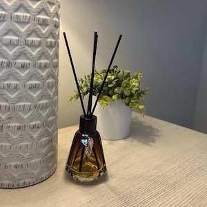 Reed Diffuser With Leaf | Bottle With Sticks| Diffuser Oil | Home Decor ...