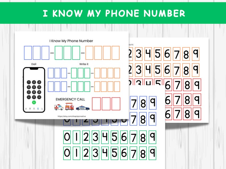 Address and Phone Number Practice Activity, I Know My Home Address ...