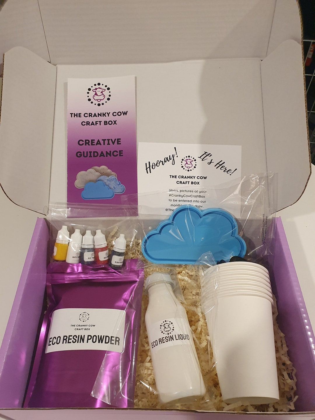 Jesmonite Cloud Craft Kit Eco Resin Beginner Craft Box Mothers Day ...