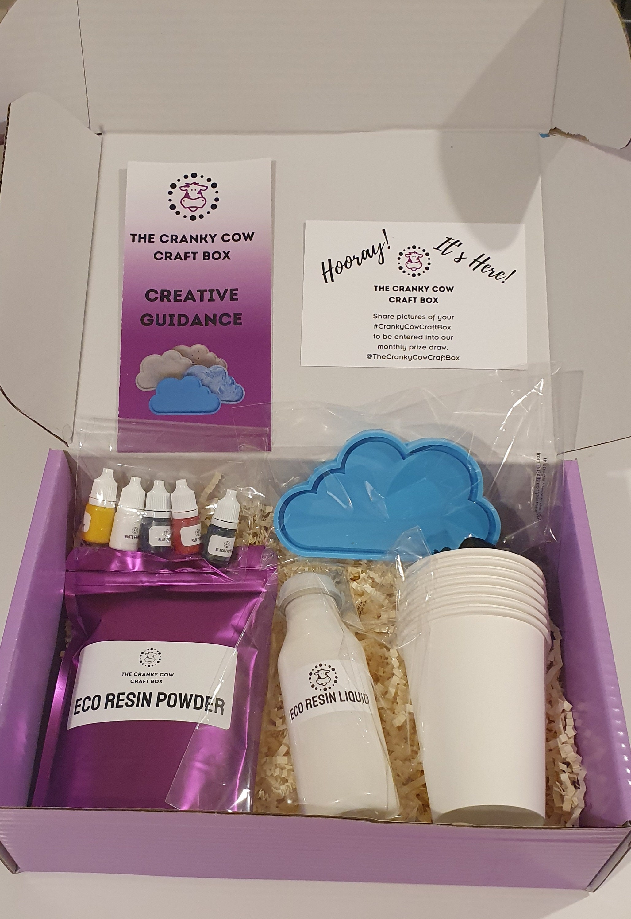 Jesmonite Cloud Craft Kit | Eco Resin| Beginner Craft Box | Mothers Day ...