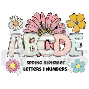 Spring Clipart Letters 300dpi Transparent Png. 5 Styles of - Etsy