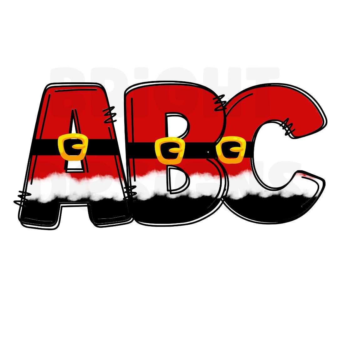 Christmas Alphabet | Png Clipart Letters | 300dpi Transparent Png. 4 ...