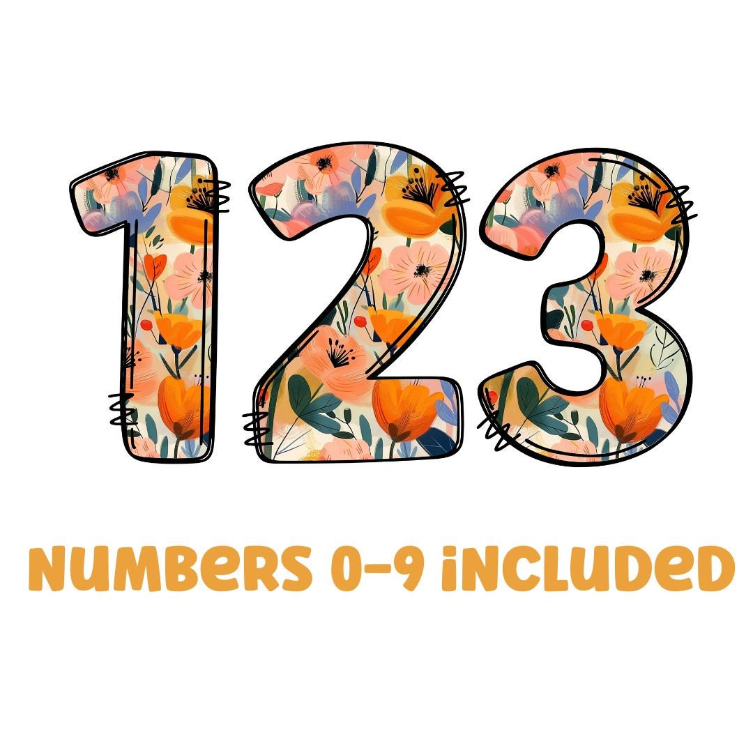 Floral Alphabet Letters Clipart Letters 300dpi Transparent Png. 1 Set ...