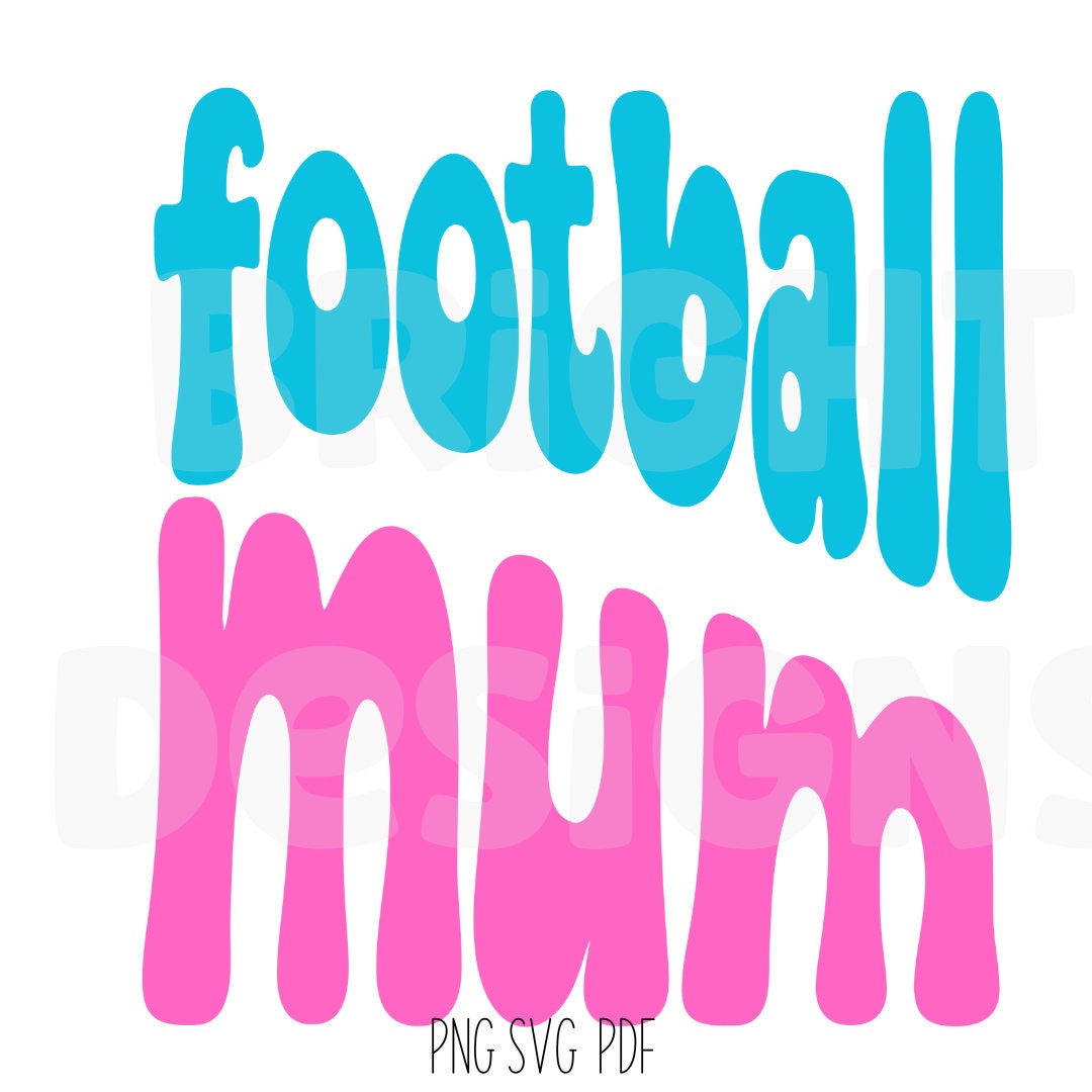 Football Mum Svg Clipart Graphic 300dpi Transparent Png, Pdf - Etsy