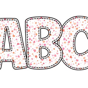 Pink Valentine Clipart Letters 300dpi Transparent Png. 5 Styles of ...