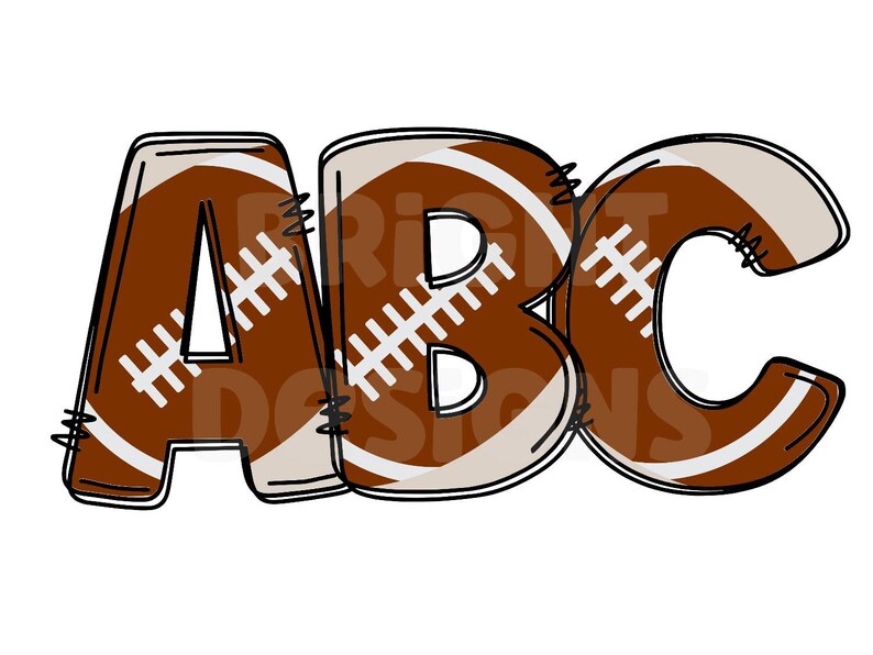 Sport Clipart Letters 300dpi Transparent Png. 5 Styles of - Etsy