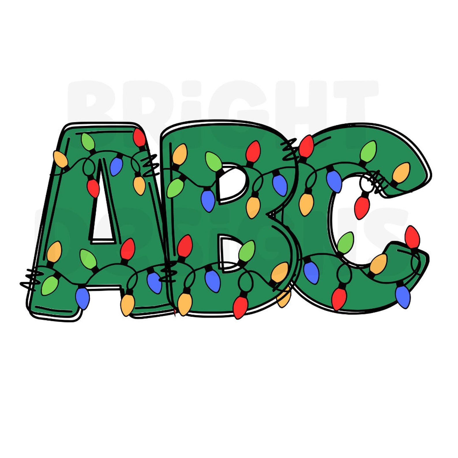 Christmas Alphabet Png Clipart Letters 300dpi Transparent Png. 4 Styles ...