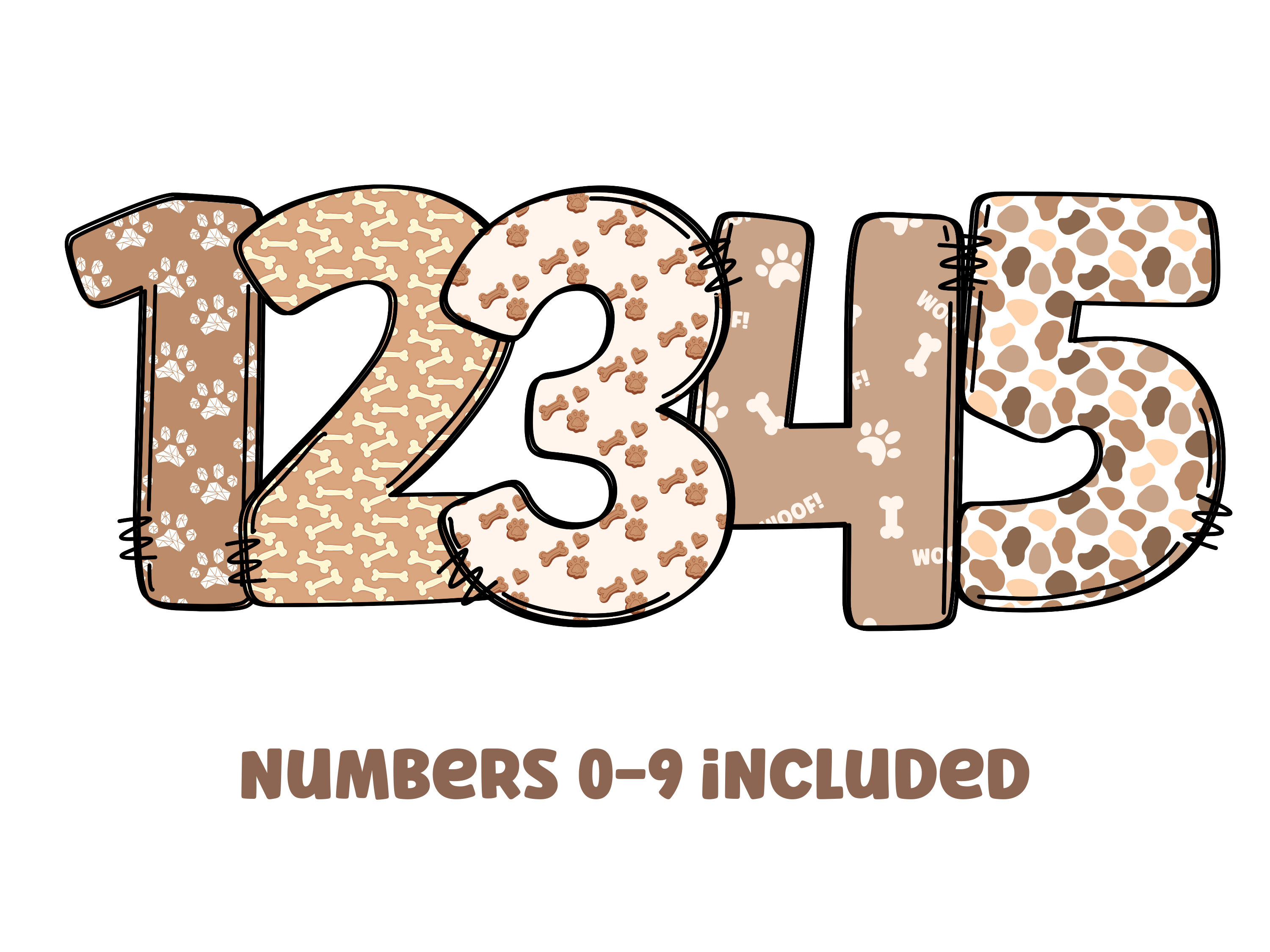 Dog Clipart Alphabet Letters 300dpi Transparent Png. 5 Styles - Etsy