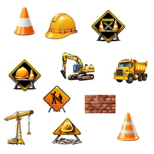 Construction Clipart Letters 300dpi Transparent Png. 5 Styles of ...