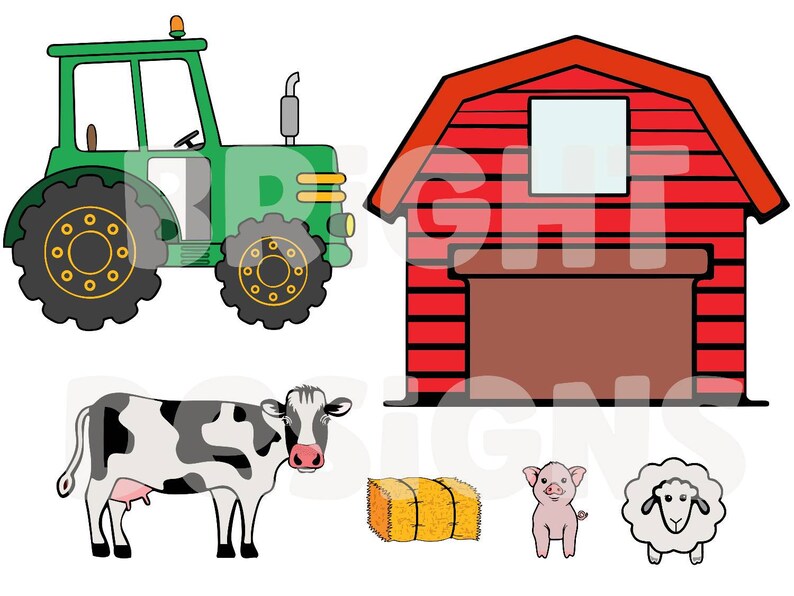 Farm Clipart Letters 300dpi Transparent Png. 5 Styles of Alphabet ...