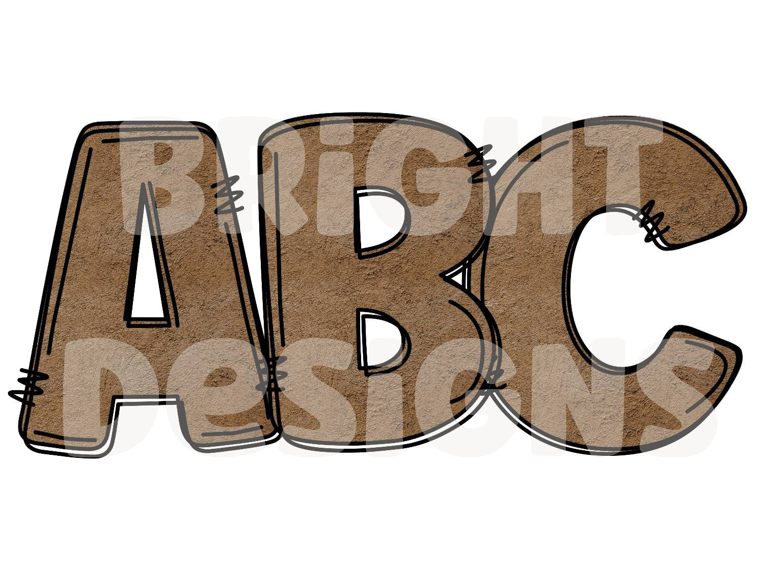 Farm Clipart Letters 300dpi Transparent Png. 5 Styles of - Etsy