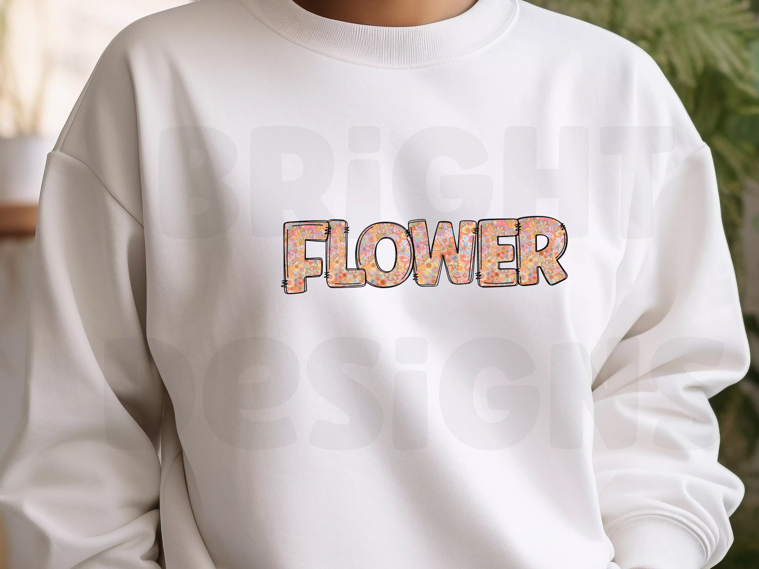 Flower Power Alphabet Png 300dpi Transparent Png. 5 Styles of - Etsy