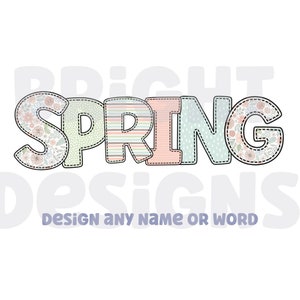 Spring Clipart Letters 300dpi Transparent Png. 5 Styles of Alphabet ...