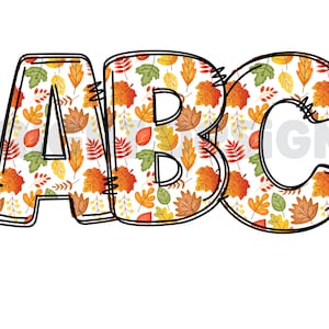 Fall Autumn Clipart Letters 300dpi Transparent Png. 5 Styles of ...