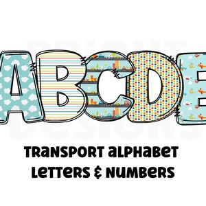 Transport Clipart Letters 300dpi Transparent Png. 5 Styles of Alphabet ...