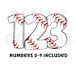 Baseball Alphabet Clipart Letters 300dpi Transparent Png. 1 Set of ...