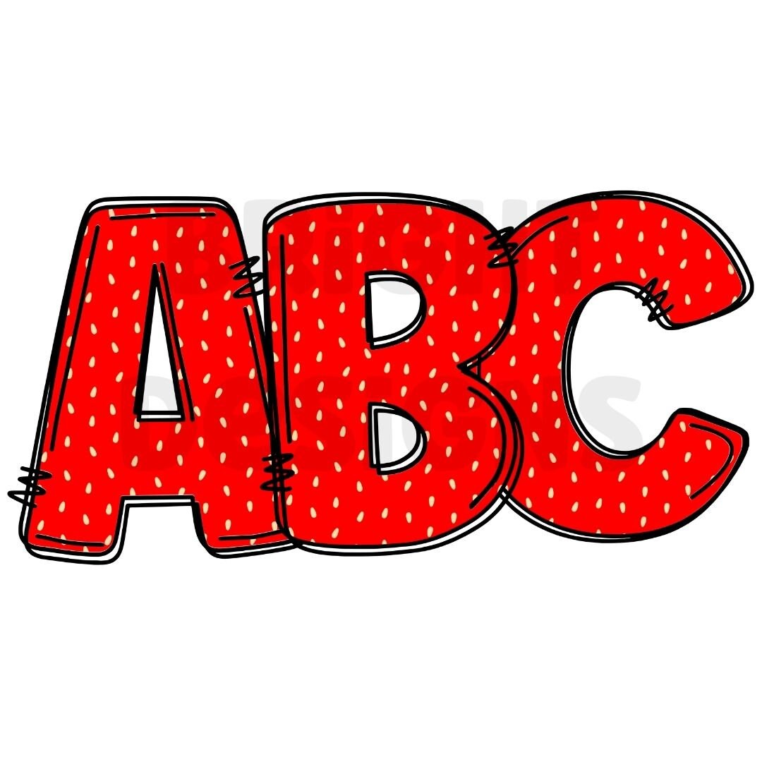 Fruit Alphabet Png Clipart Letters 300dpi Transparent Png. 6 Styles of ...