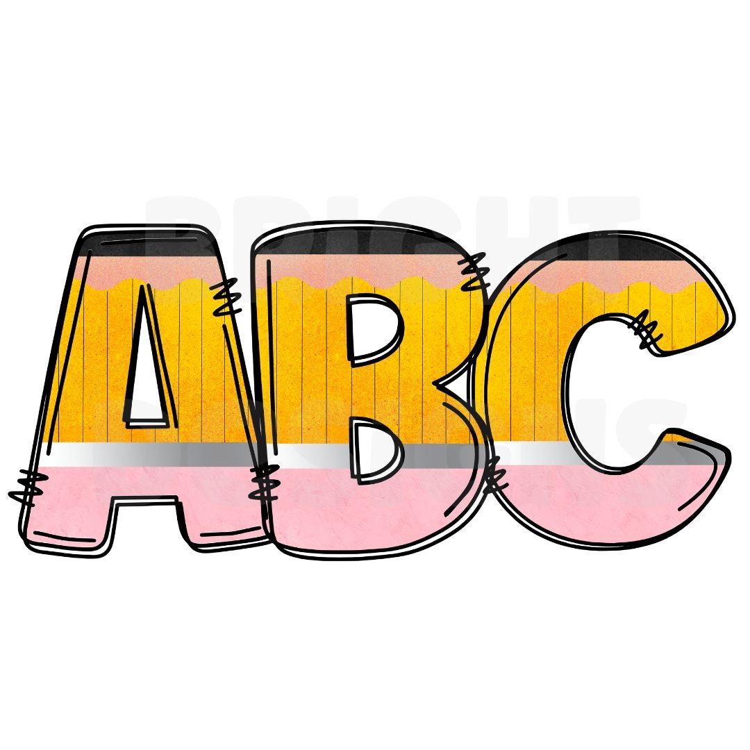 School Alphabet Clipart Letters 300dpi Transparent Png. 5 - Etsy