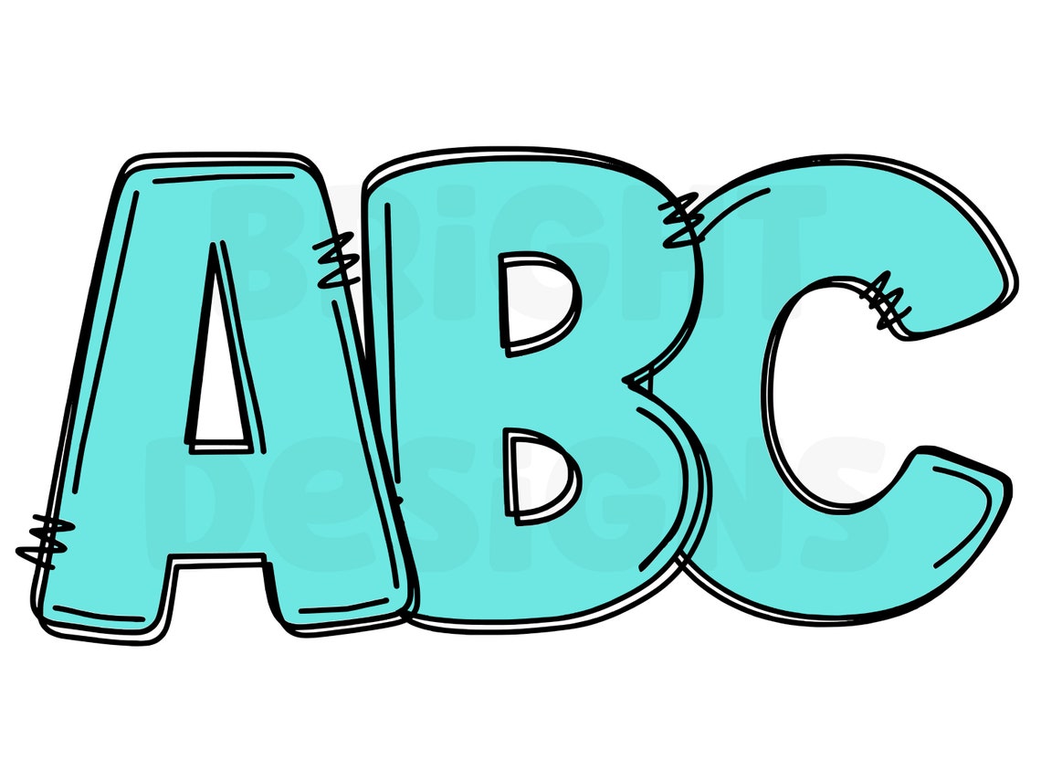 Sugar Pop Pastel Clipart Letters 300dpi Transparent Png. 5 Styles of ...