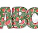 Tropical Clipart Letters 300dpi Transparent Png. 5 Styles of Alphabet ...