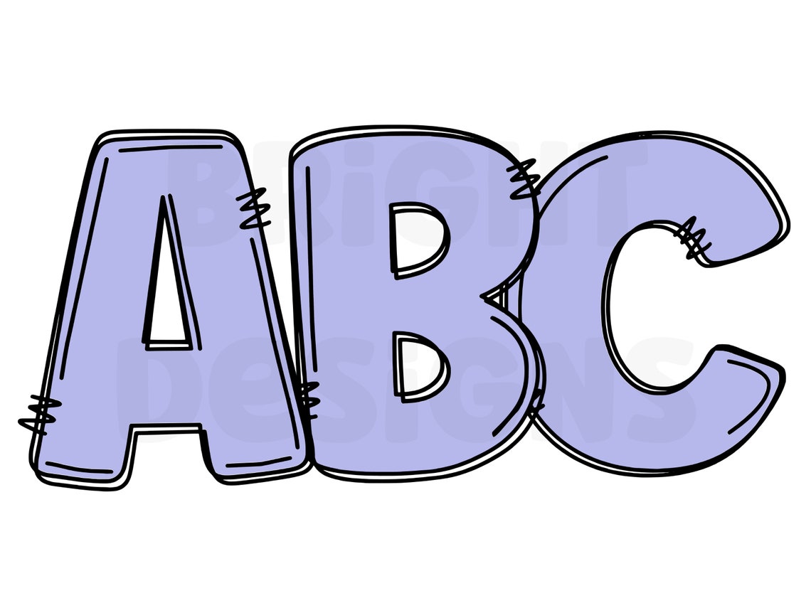 Sugar Pop Pastel Clipart Letters 300dpi Transparent Png. 5 Styles of ...