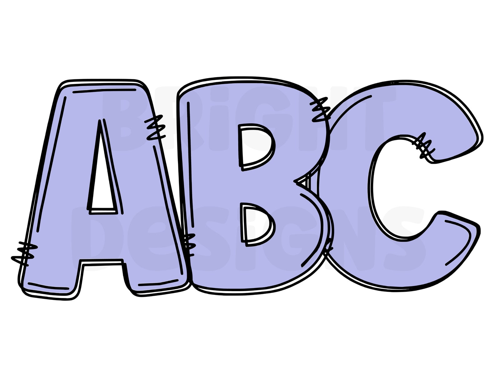 Sugar Pop Pastel Clipart Letters 300dpi Transparent Png. 5 Styles of ...