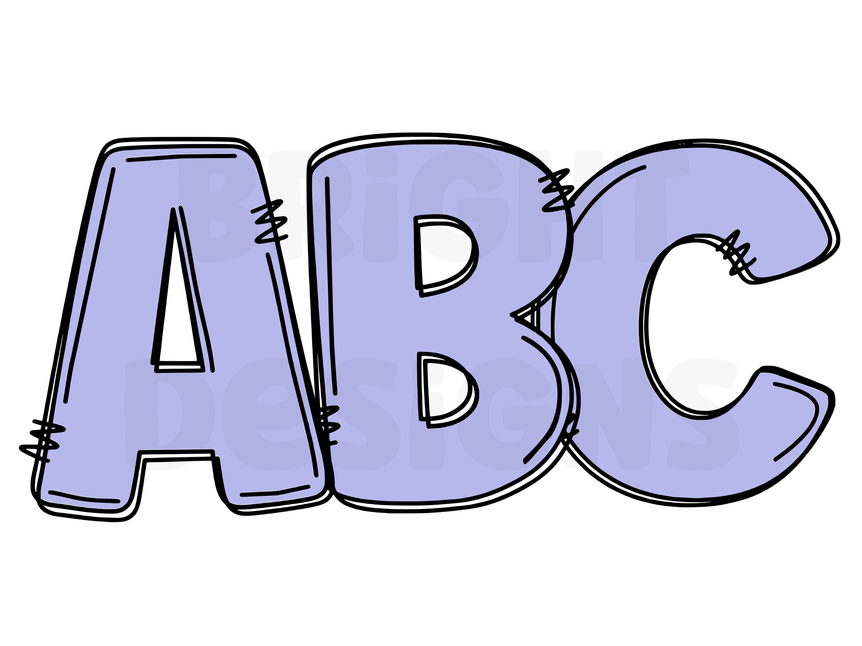 Sugar Pop Pastel Clipart Letters 300dpi Transparent Png. 5 Styles of ...