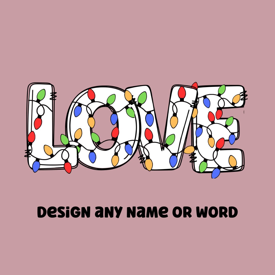 White Christmas Lights Clipart Letters 300dpi Transparent Png. 1 Set of ...