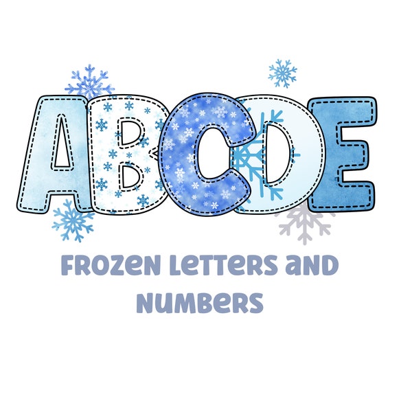 Frozen Png Letters - Etsy